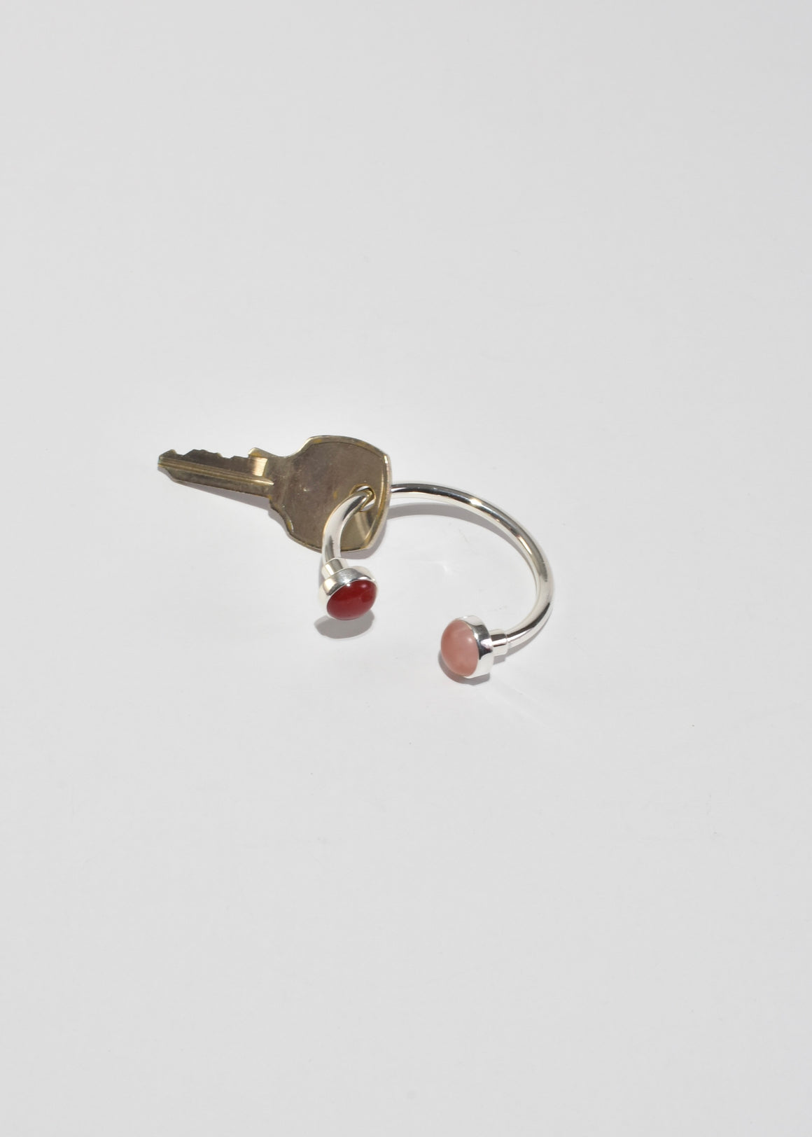 Sterling Gemstone Key Ring — Casa Shop