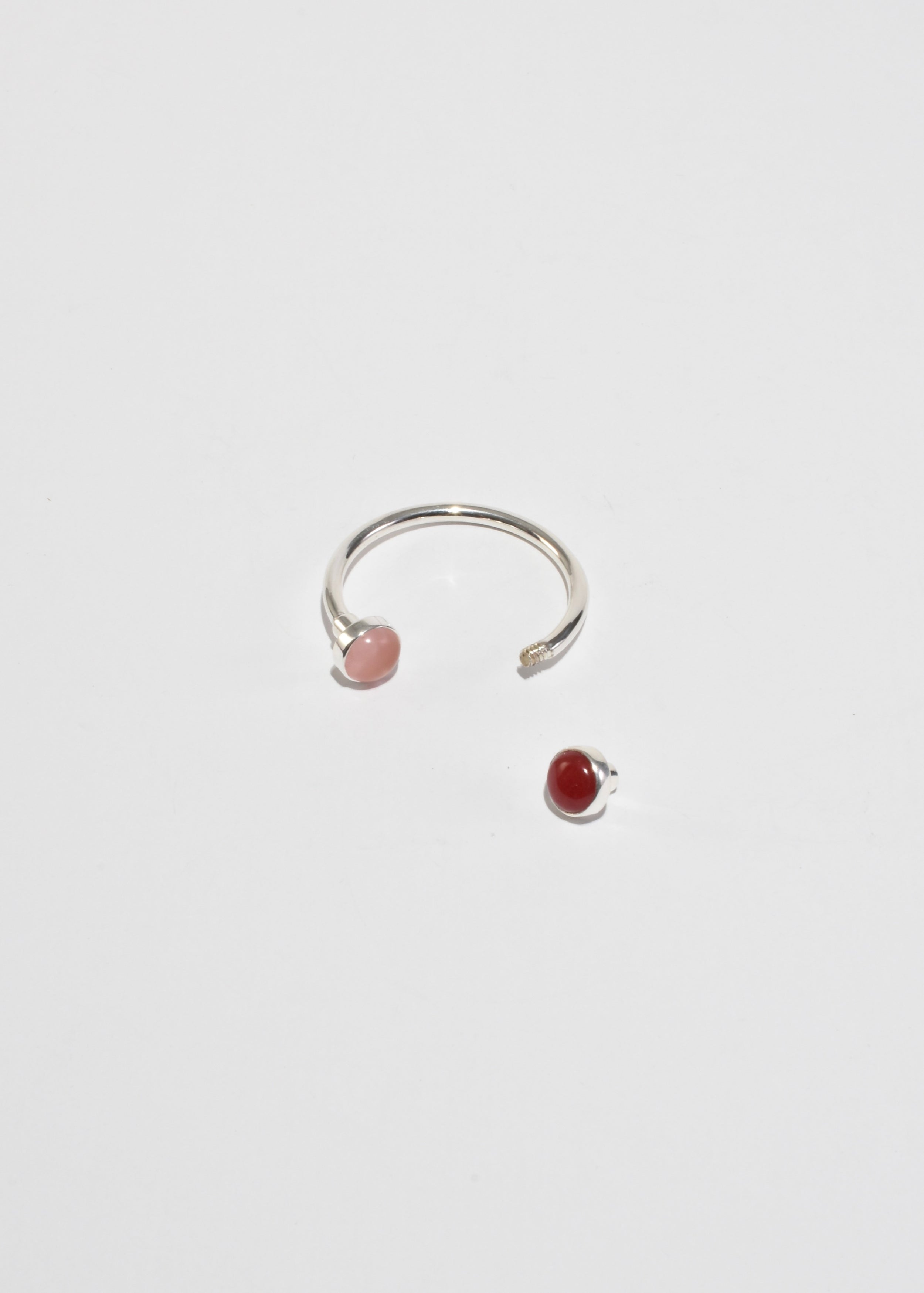 Sterling Gemstone Key Ring — Casa Shop