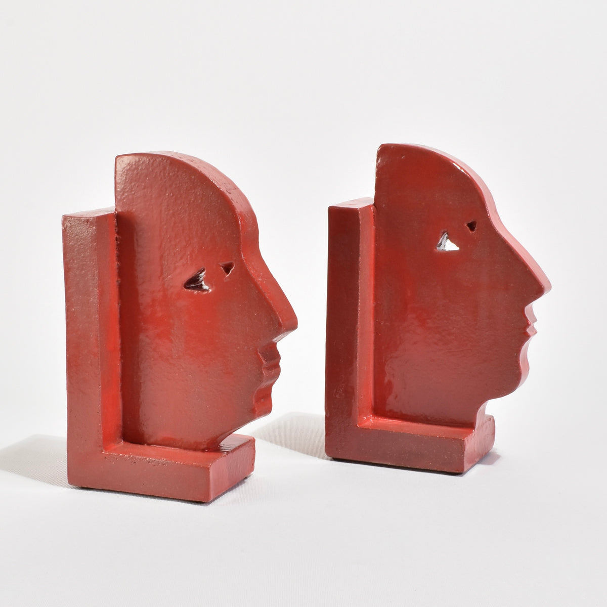 Profile Bookends in Red — Casa Shop