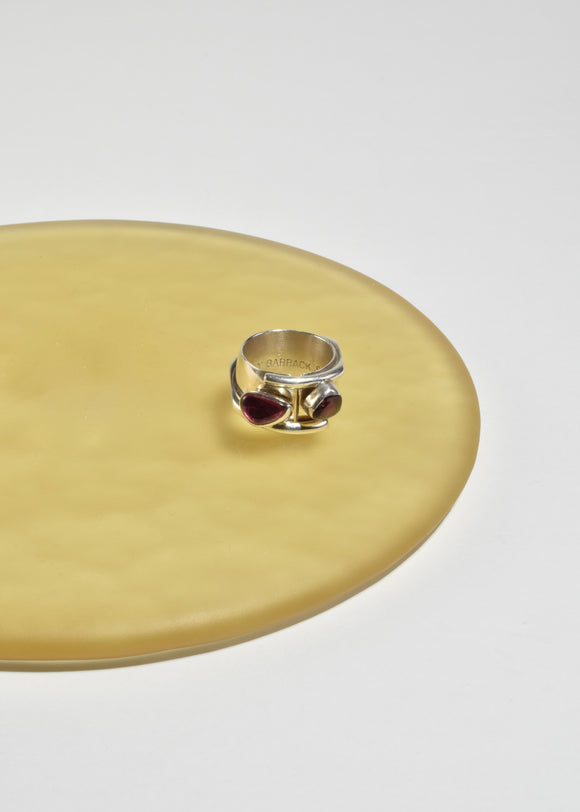 Abstract Tourmaline Ruby Ring — Casa Shop