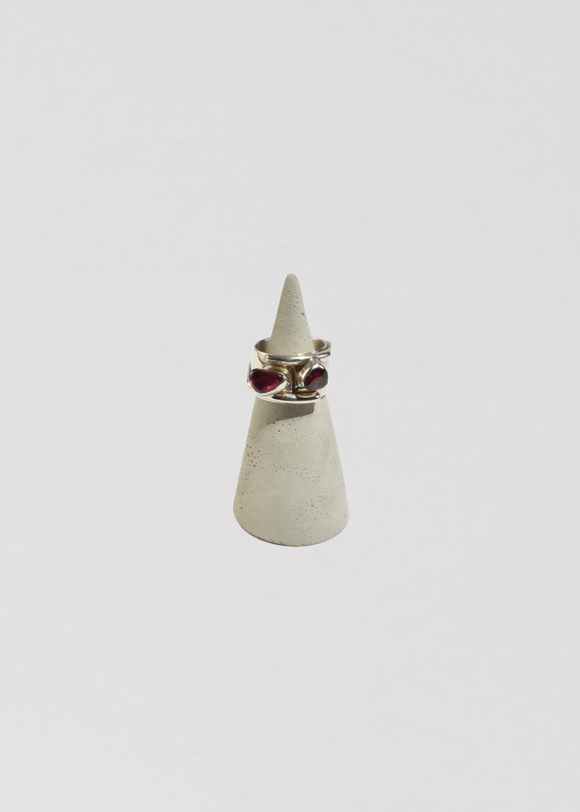 Abstract Tourmaline Ruby Ring — Casa Shop